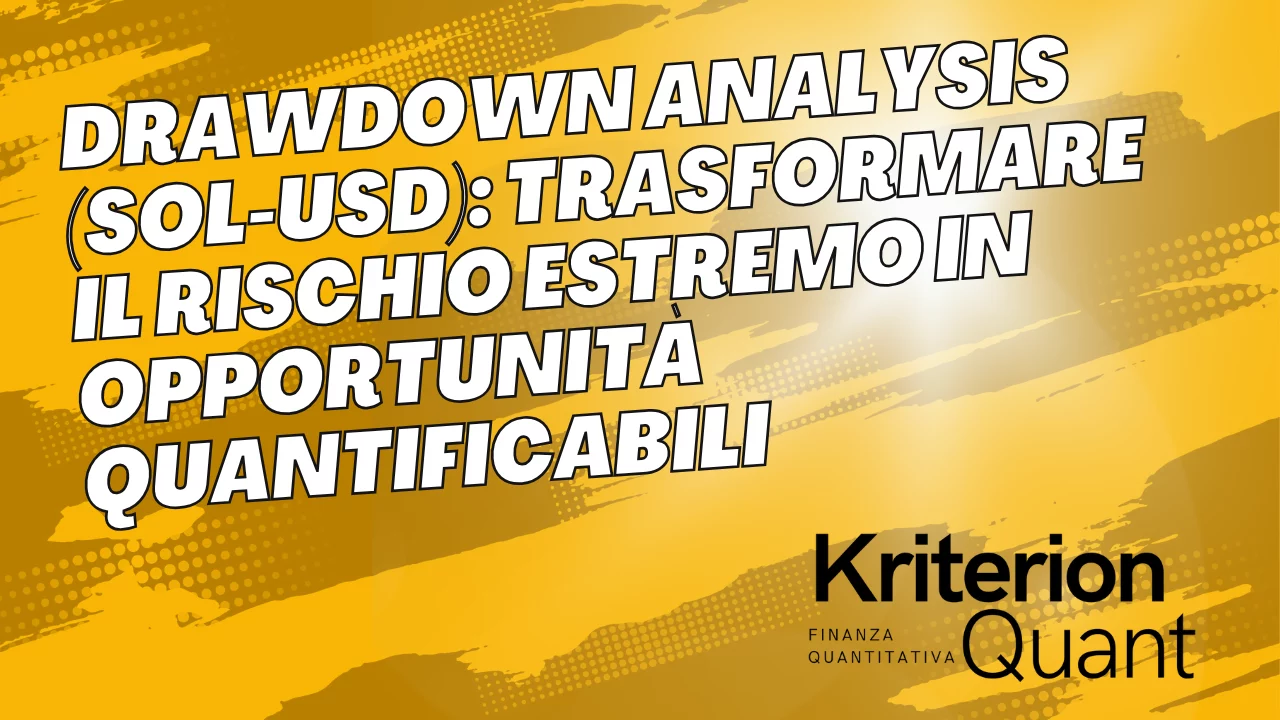 Drawdown Analysis (SOL-USD): Strategie con Win Rate del 93.75%